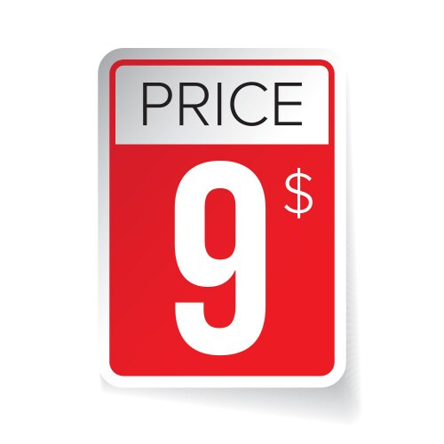 Price sticke Royalty Free Vector Image - VectorStock