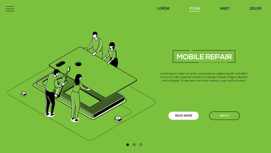 Mobile Repair Banner Vector Images (over 1,400)