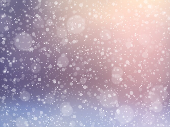 Realistic falling snow background Royalty Free Vector Image