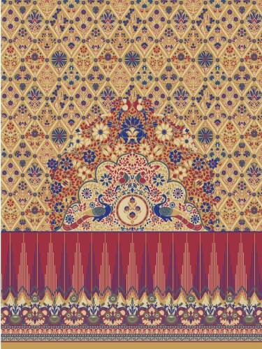 Textile digital design fabric print wallpaper Vector Image