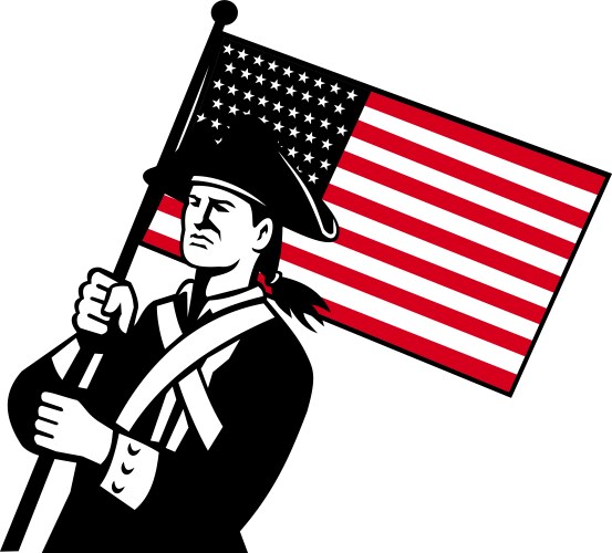 American patriot Royalty Free Vector Image - VectorStock