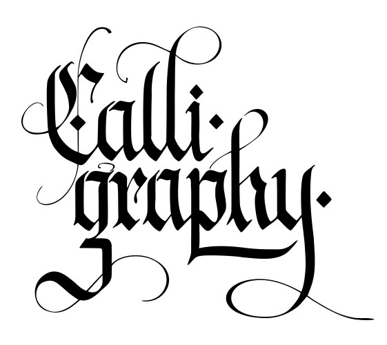 Gothic Calligraphy Word Vector Images (over 240)