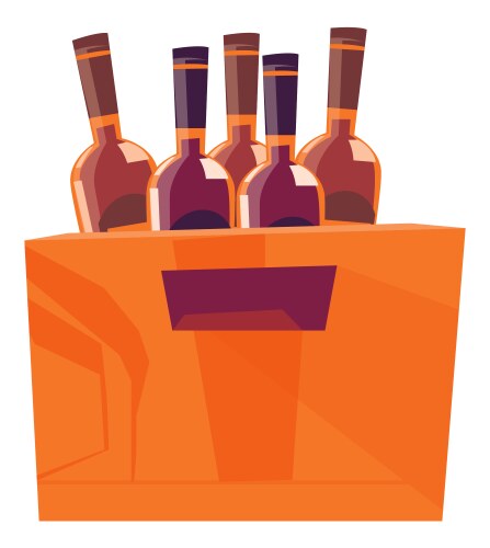 Alcoholic beverages icons set Royalty Free Vector Image