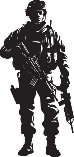 Stealth enforcer insignia iconic design featuring Vector Image