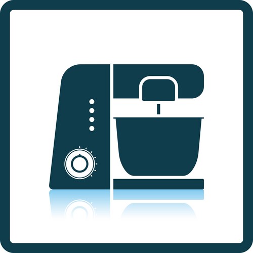 Kitchen food processor icon Royalty Free Vector Image