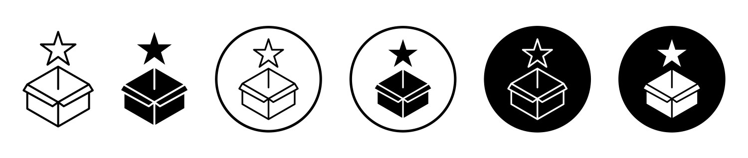 New product icon set on white background Vector Image