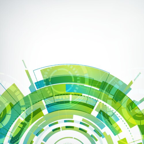 Interface futuristic aim cartoon Royalty Free Vector Image