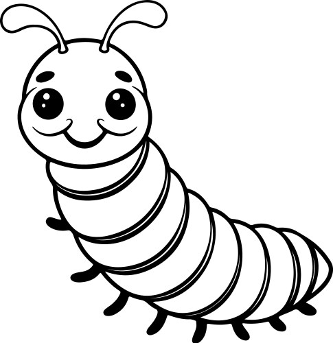 Caterpillar Drawing Outline Vector Images (over 1,300)