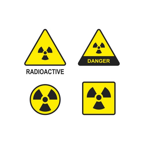 Biohazard sign isolated Royalty Free Vector Image