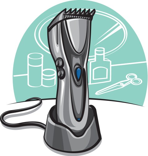Hair clipper color icon electric trimmer Vector Image