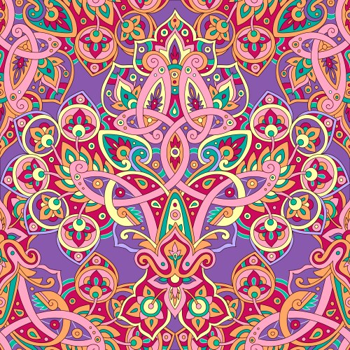 Indian ethnic seamless pattern Royalty Free Vector Image