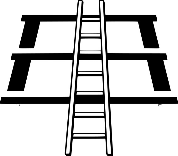 Ladder platform Vector Images & Graphics for Commercial Use | VectorStock
