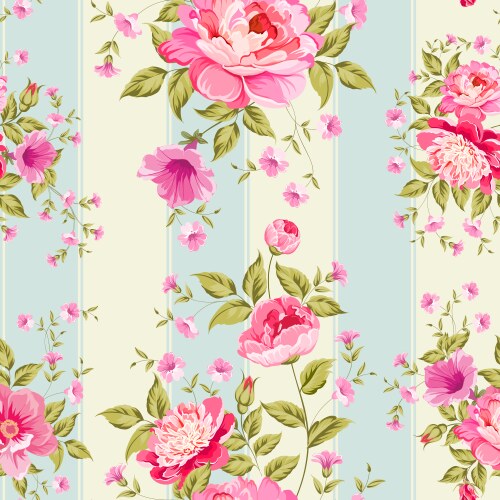 Simple flower pattern Royalty Free Vector Image
