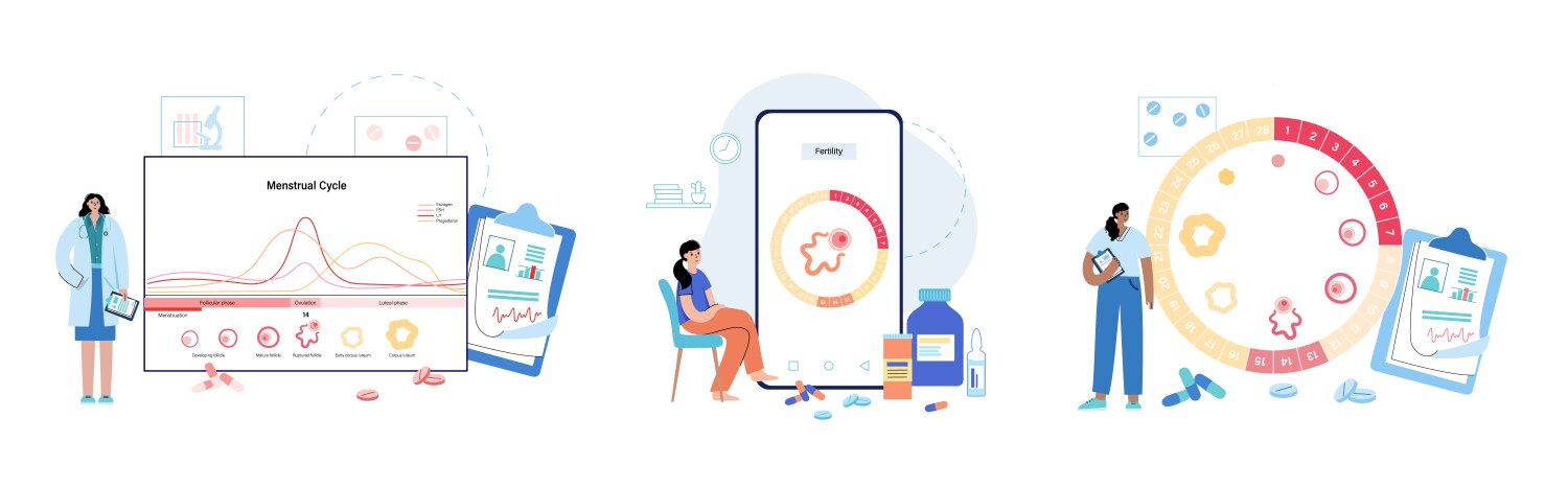 Menstrual Cycle Vector Images (over 3,500)