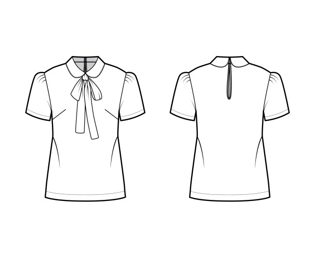 Blouse Technical Drawing Vector Images (over 3,900)