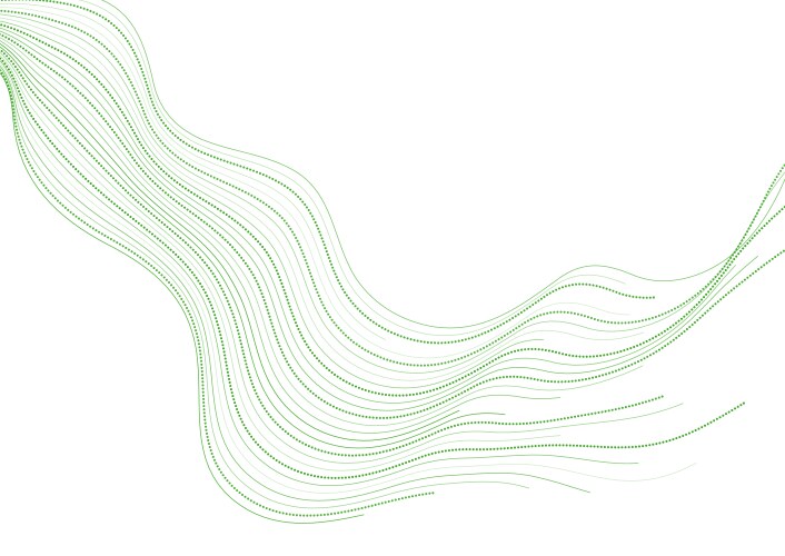 Green minimal wavy dotted lines abstract Vector Image