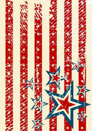 American flag background Royalty Free Vector Image