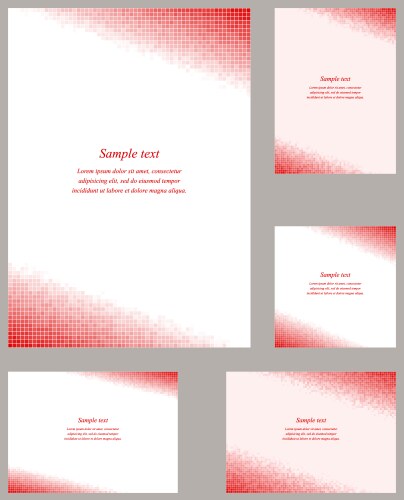 Colored page border design template Royalty Free Vector