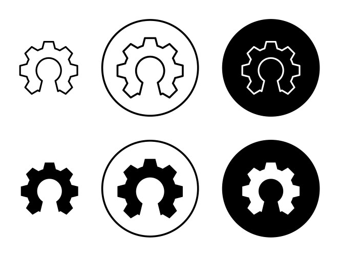 Open source icon set on white background Vector Image