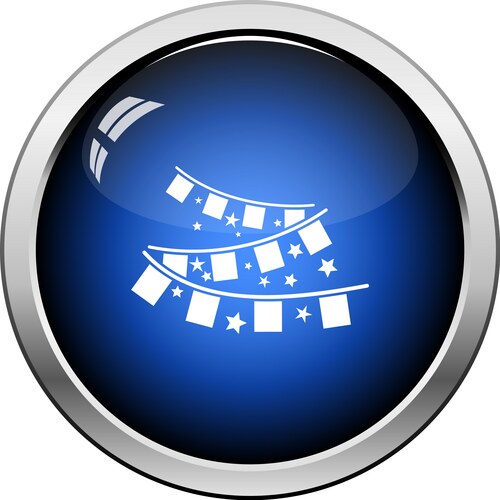 Party garland icon Royalty Free Vector Image - VectorStock