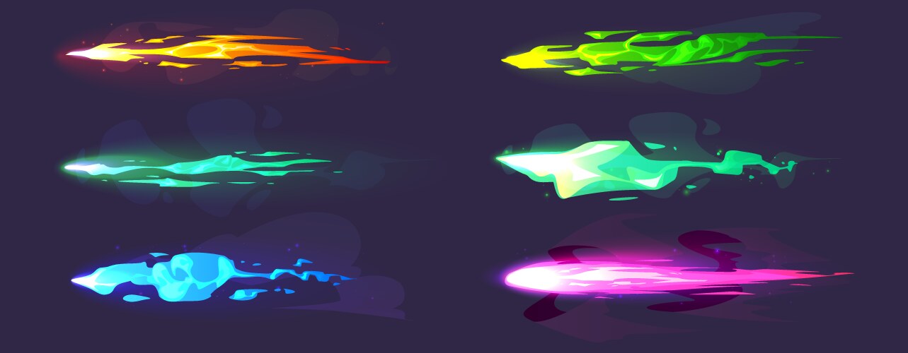 Game effect of fire flame animation with smoke Vector Image