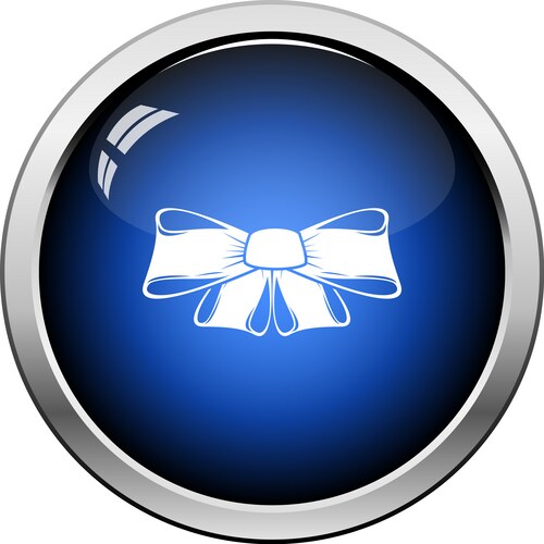 Party bow icon Royalty Free Vector Image - VectorStock