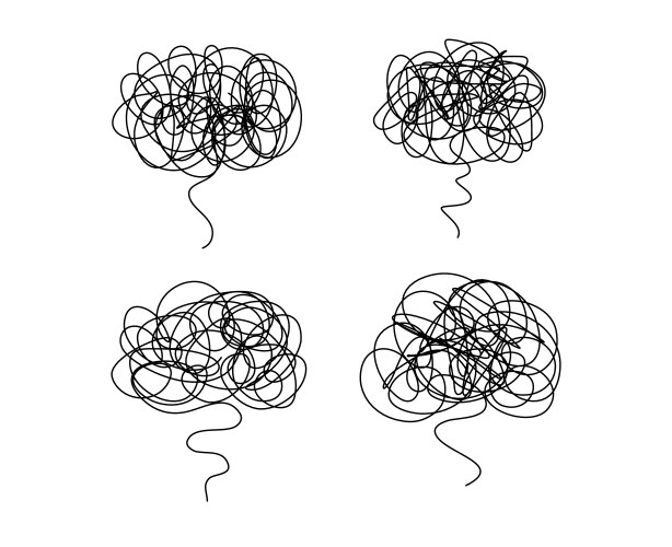 Brain Scribble Vector Images (over 1,200)