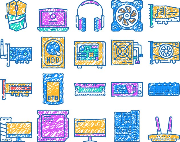 Computer Accessories Vector Images (over 26,000)