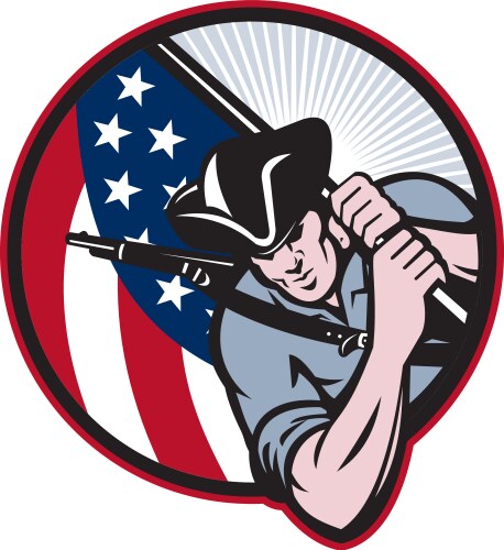 American patriot Royalty Free Vector Image - VectorStock