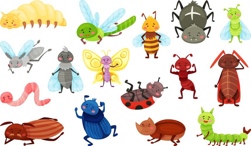 Small animals cartoon Royalty Free Vector Image