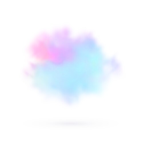 Realistic cloud isolated on transparent background