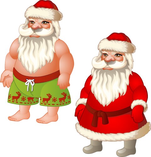 Santa and mrs claus Royalty Free Vector Image - VectorStock