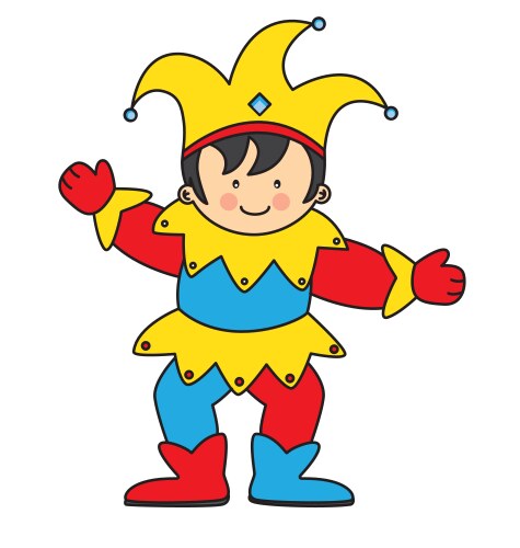 Jester taking a bow Royalty Free Vector Image - VectorStock