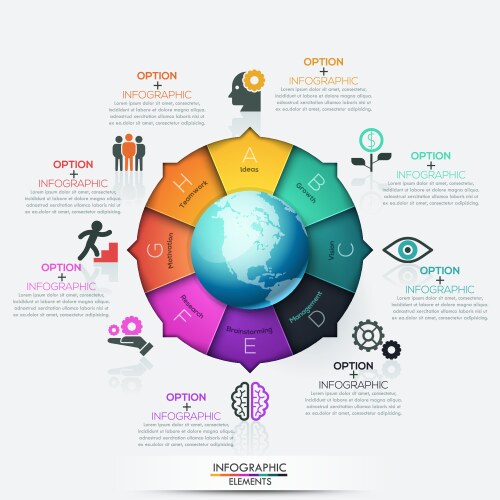Infographic 8 Elements Vector Images (over 8,300)