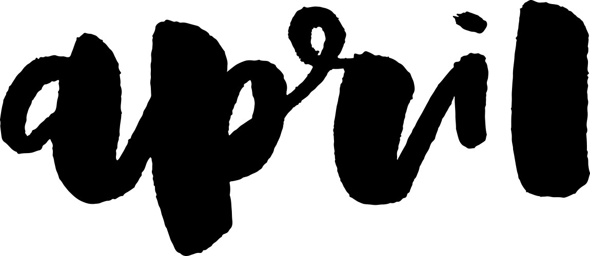 April Calligraphy Vector Images (over 4,300)