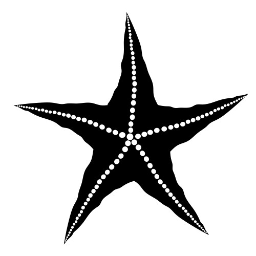 Starfish Silhouette Vector Images (over 5,500)