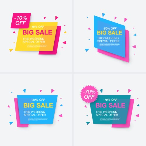 Weekend sale background Royalty Free Vector Image