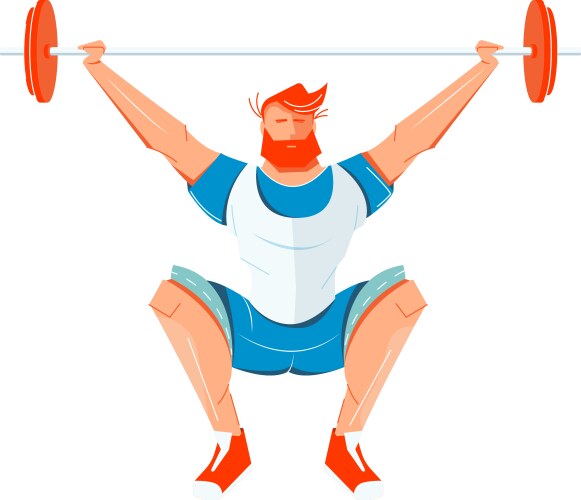 Basketball player flat character concept for web Vector Image