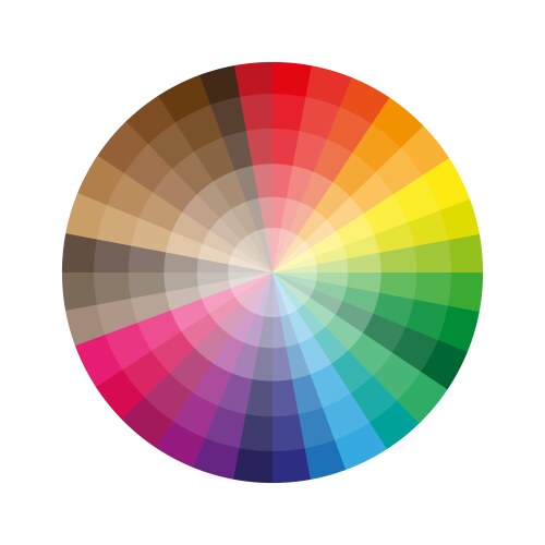 Round color palette gradient Royalty Free Vector Image
