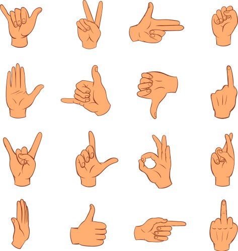 Clapping hands sign emoji Royalty Free Vector Image