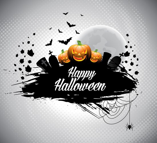 On a halloween party theme Royalty Free Vector Image