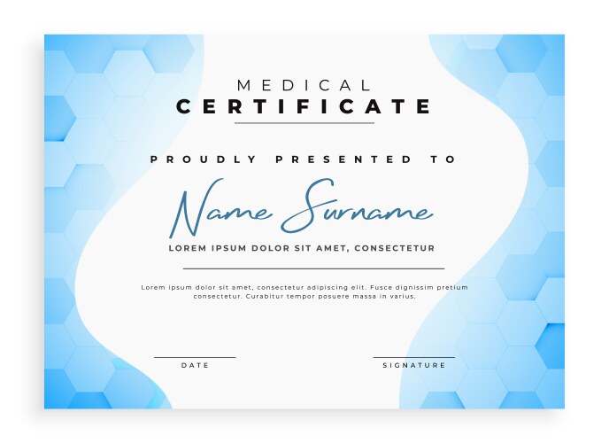 Certificate Template Medical Vector Images (over 1,300)