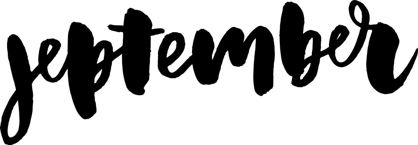September Calligraphy Vector Images (over 6,300)