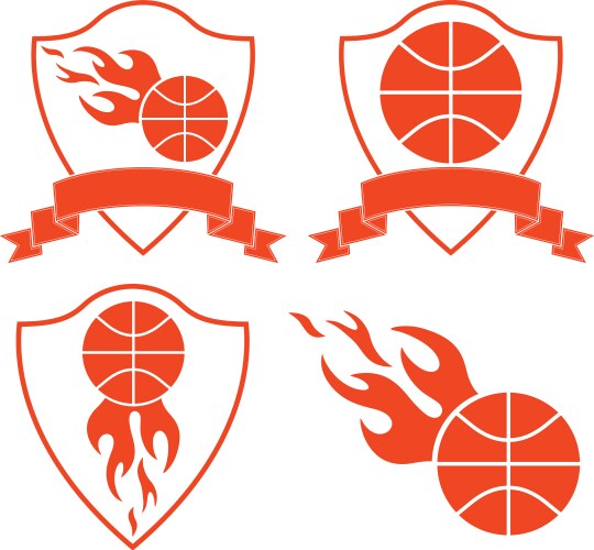 Basketball with paint Royalty Free Vector Image