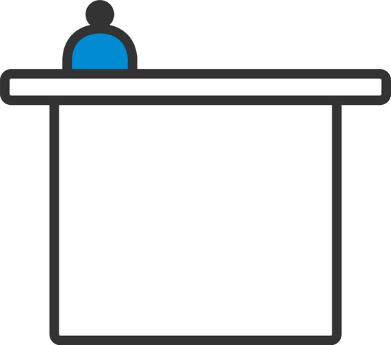 Hotel reception lobby icon suitable for website Vector Image