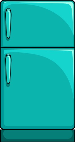 Blue fridge icon cartoon Royalty Free Vector Image