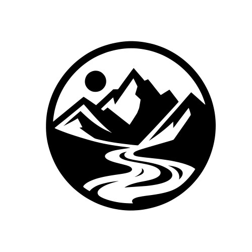 Mountain River Logos Vector Images (over 9,900)