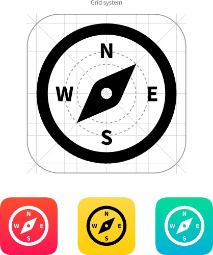 Hand compass icon Royalty Free Vector Image - VectorStock