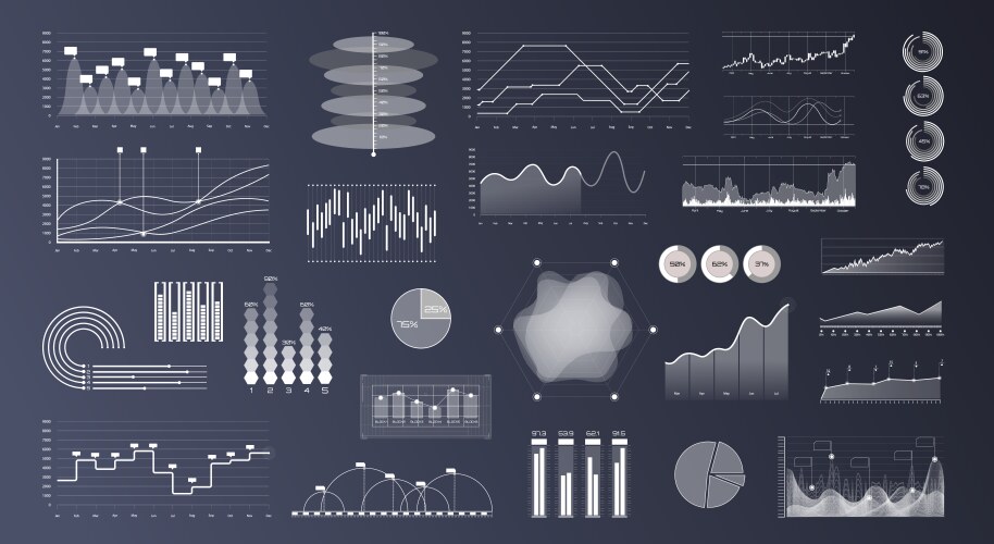 Six steps infographic timeline presentation Vector Image