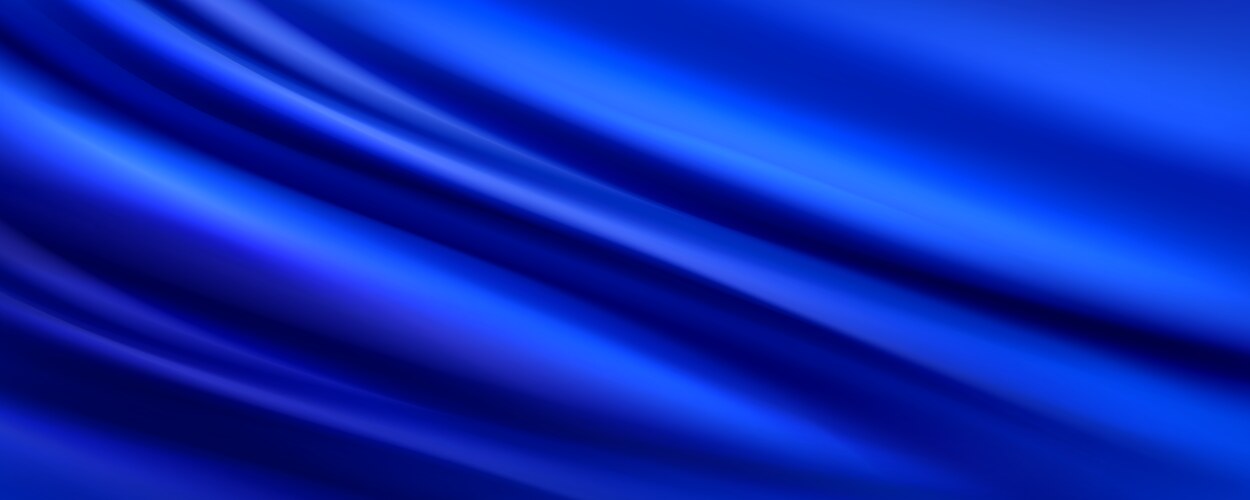 Blue fabric satin texture for background Vector Image